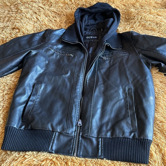 Guess | Jackets & Coats | Nwot Guess Jacket With Zip Out Hoop | Poshmark